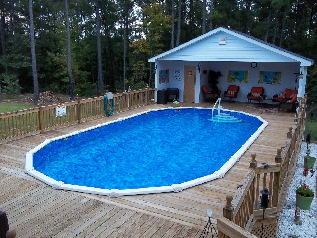 Installed Aboveground Pool Gallery - Doughboy Brand Aboveground Pools ...