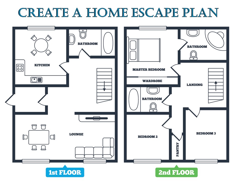 Fire Escape Plan Second Floor Floorplans click