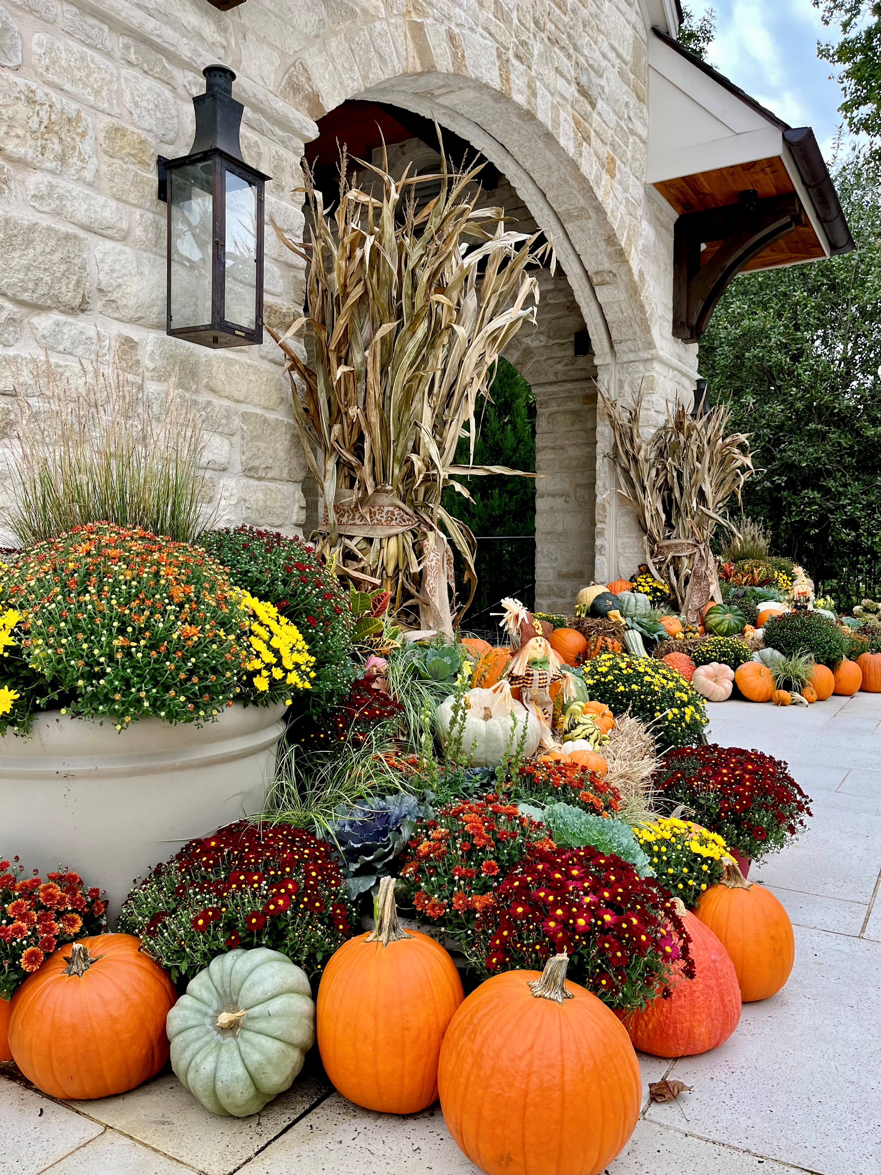 Fall Pumpkin and Mum Display | Gibbs Landscape Company